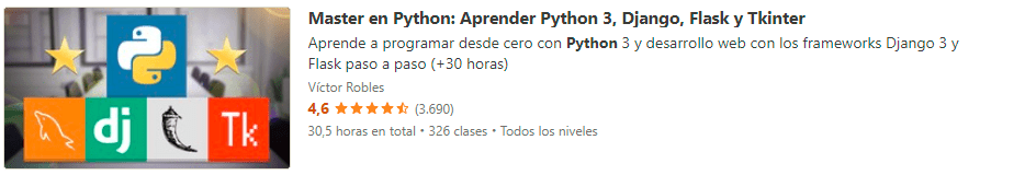Python, Domínalo con estos 7 cursos - Código OnClick