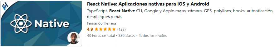 6 cursos más vendidos de React Native para ser todo un EXPERTO - Código ...